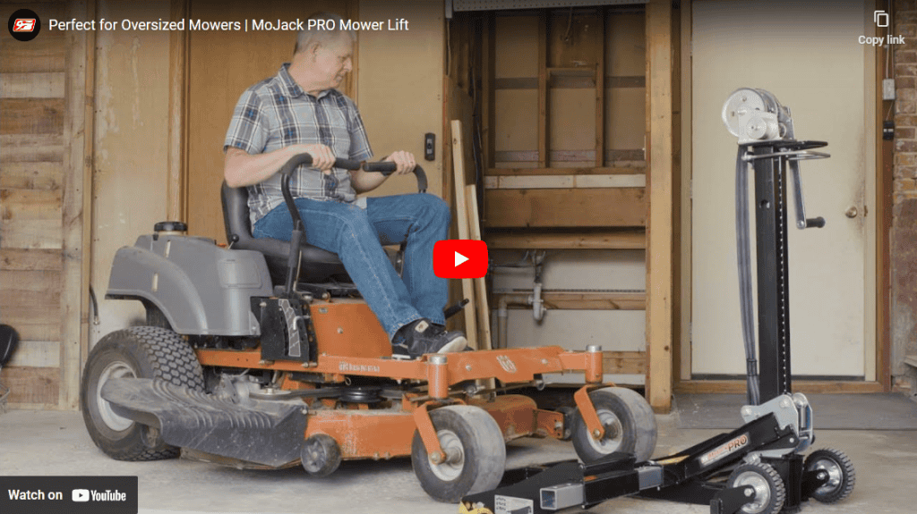 MoJack PRO Mower Lift Jack | Stable, Foot-Assist